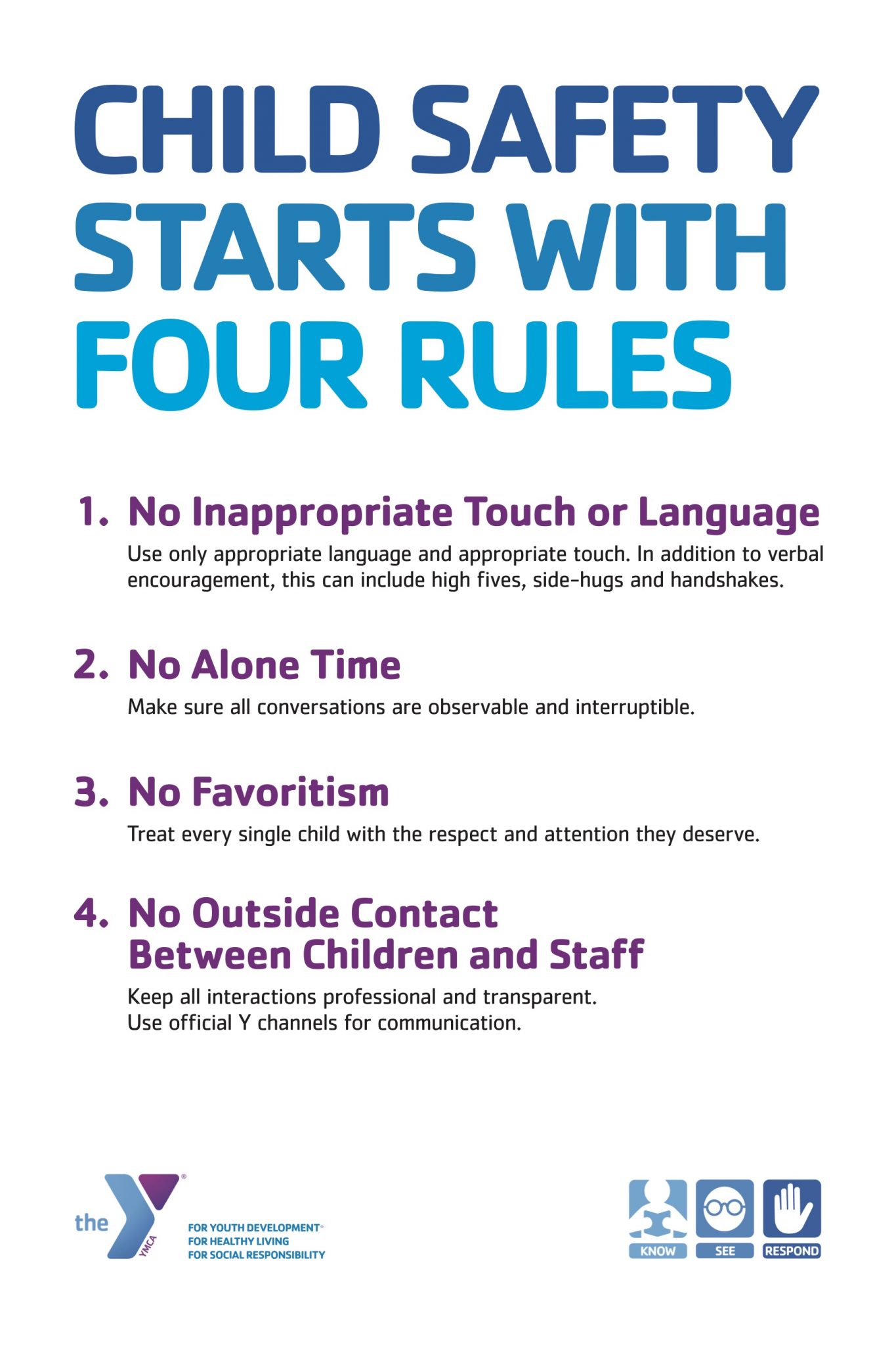 Poster to Communicate Abuse Prevention Rules - The Redwoods Group