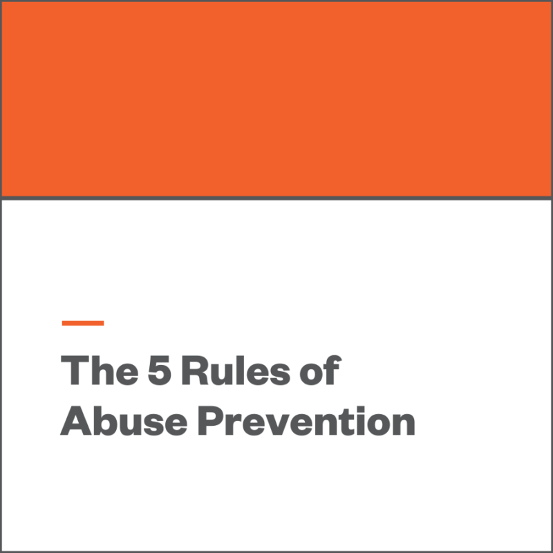 Micro-Learning: The 5 Rules of Abuse Prevention - The Redwoods Group